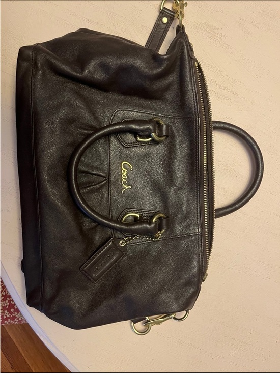 Coach | Bags | Coach Black Leather Satchel With Gold Hardware | Poshmark
